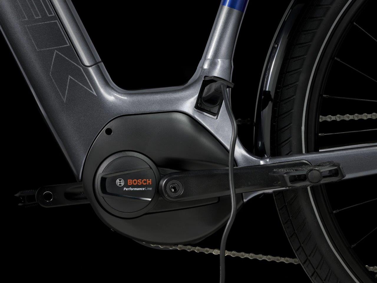 Trek Verve+ 4S Lowstep eBike - Galactic Grey - Velo Ronny's Bicycle Store